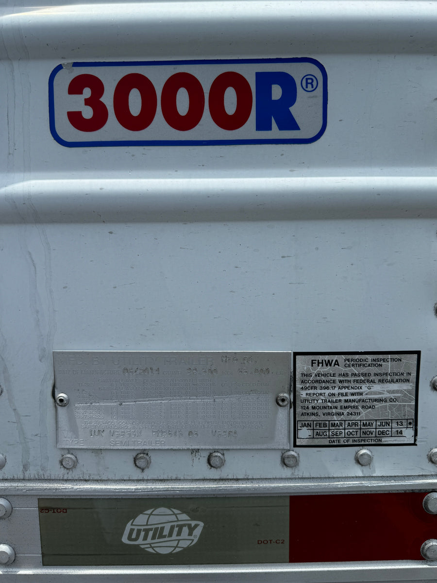 2015 Utility 300R 53 ft Reefer Trailer, 24k hours, Virgin Tires, Tire ...